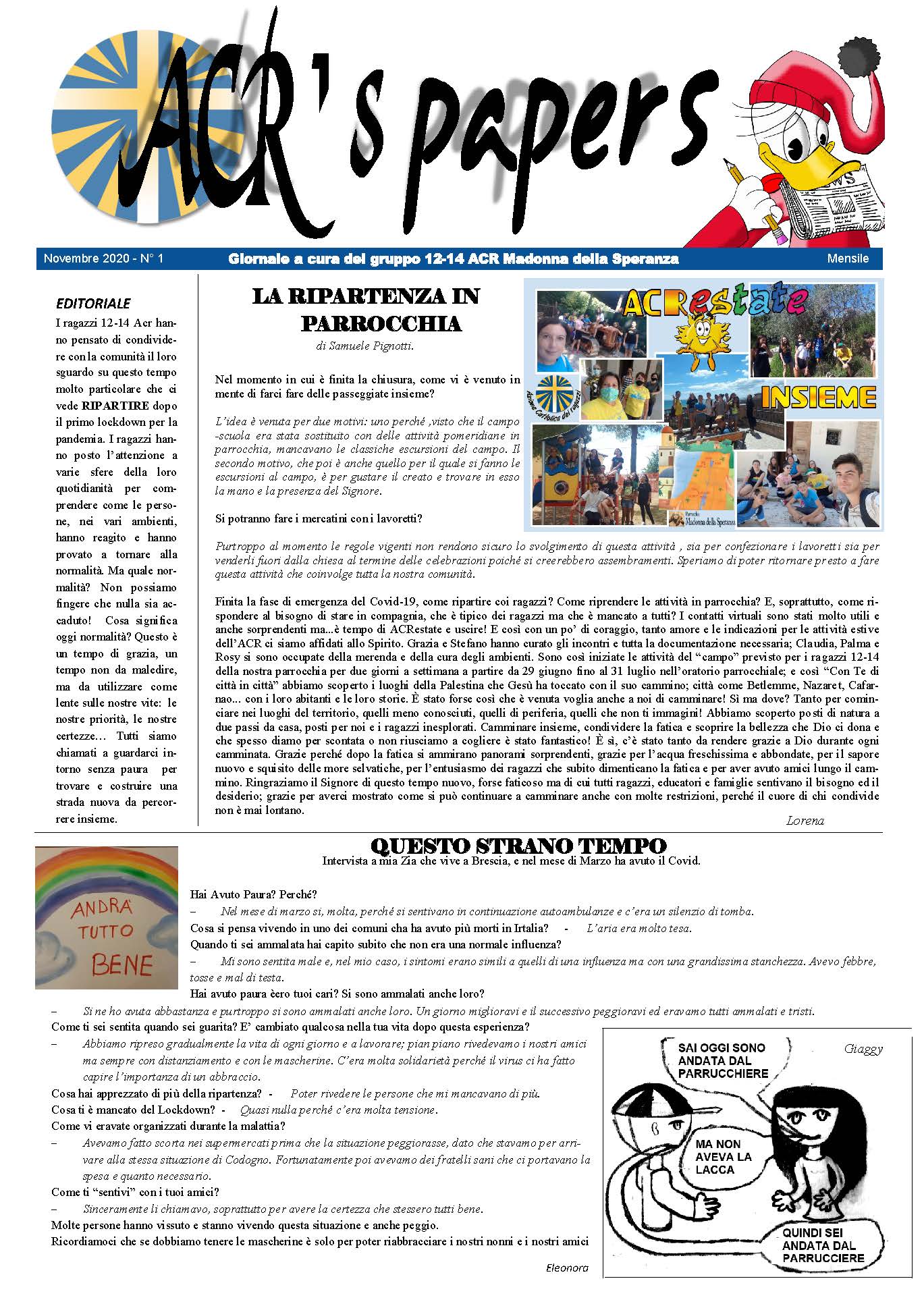 ACR PaPeR’s | Il mondo raccontato dai ragazzi | Parrocchia Madonna ...